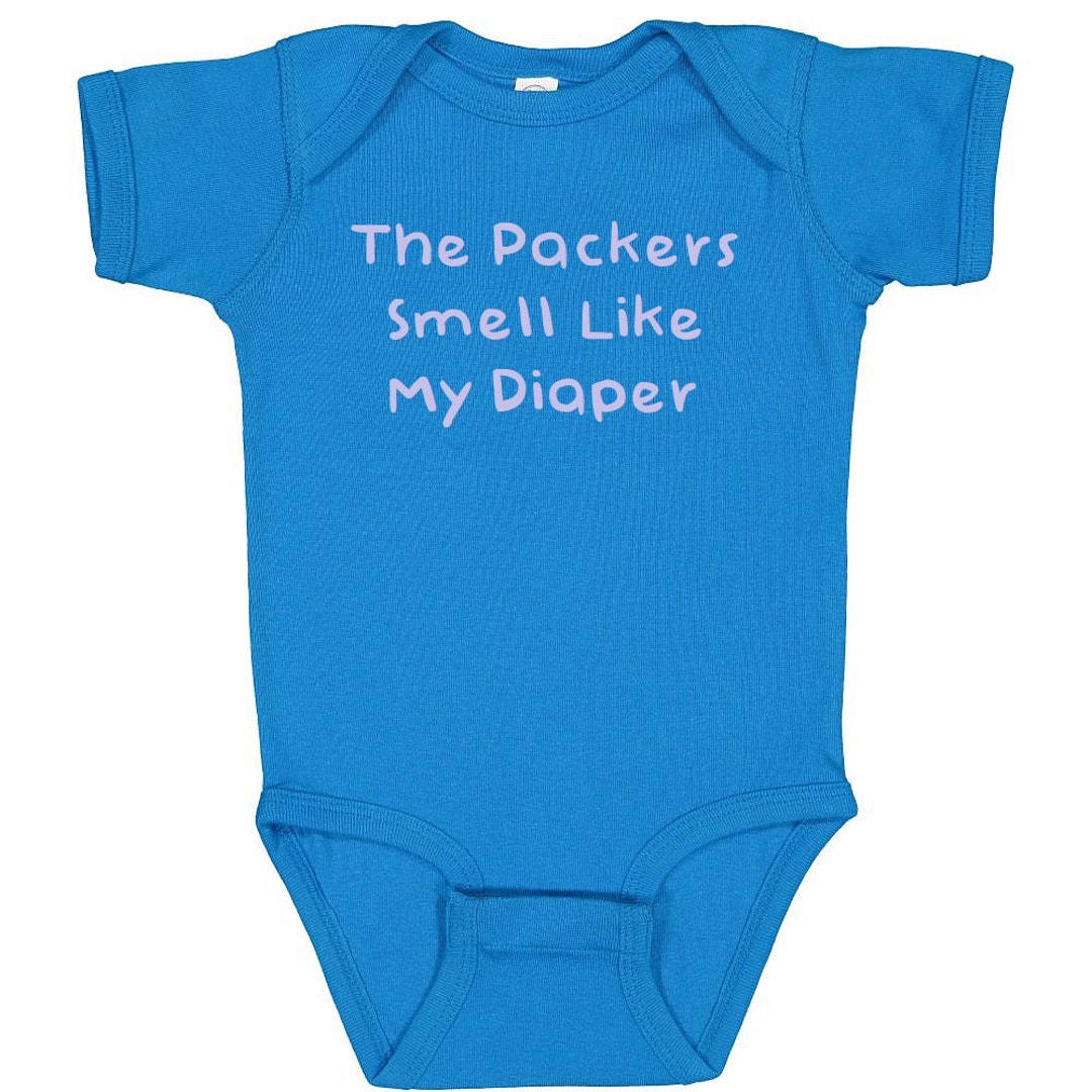Lions Fan Gear for Baby the Packers Smell Like My Diaper Bodysuit ...
