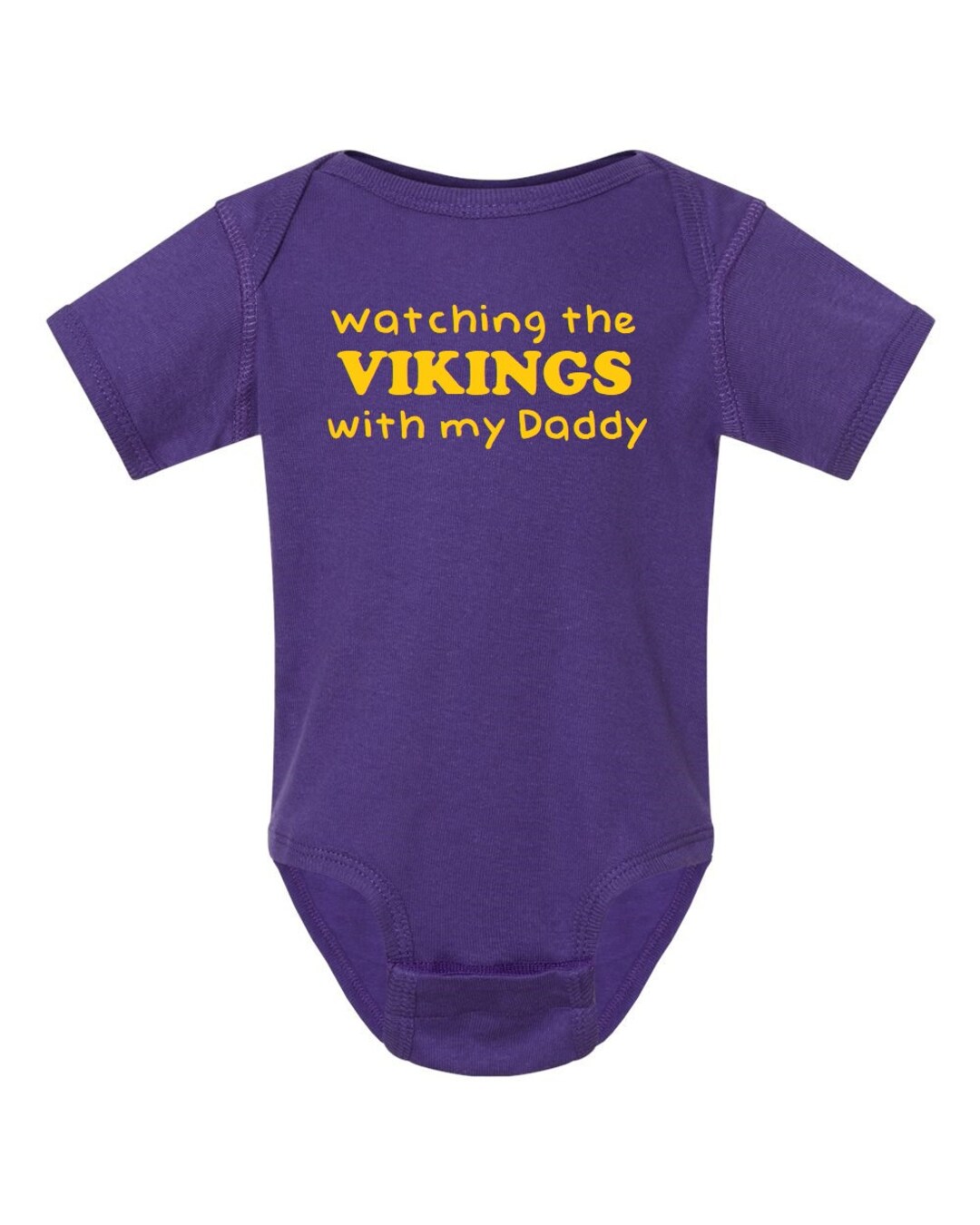 Viking Fans Gear for Baby Watching the Vikings With My Daddy - Etsy