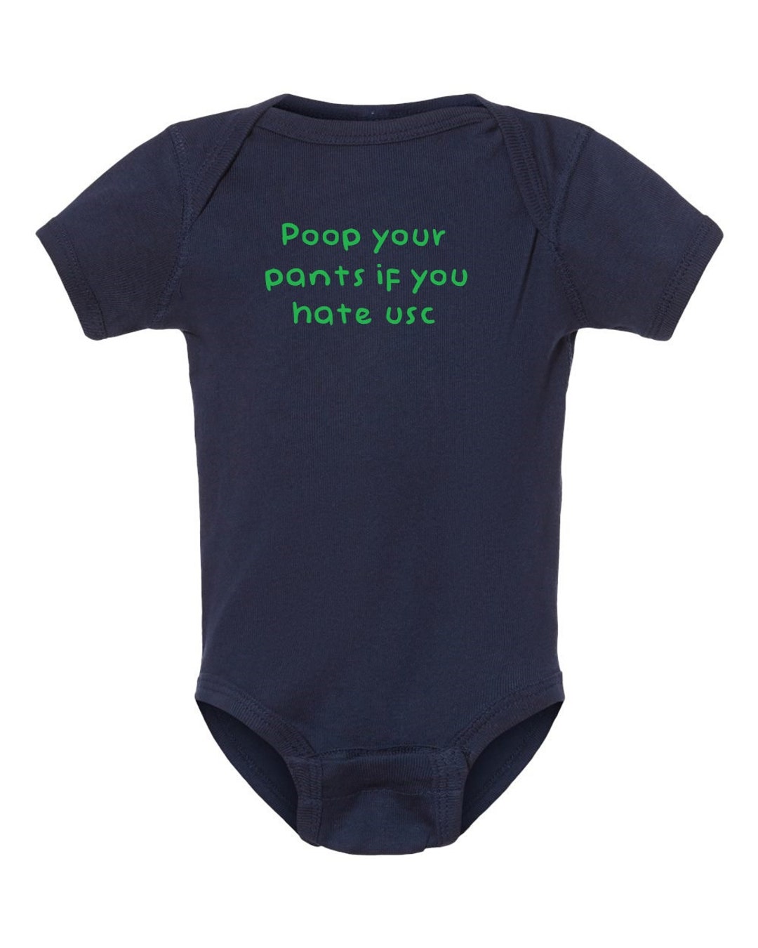Fan Gear for Baby Poop Your Pants If You Hateusc Bodysuit Outfit Navy ...