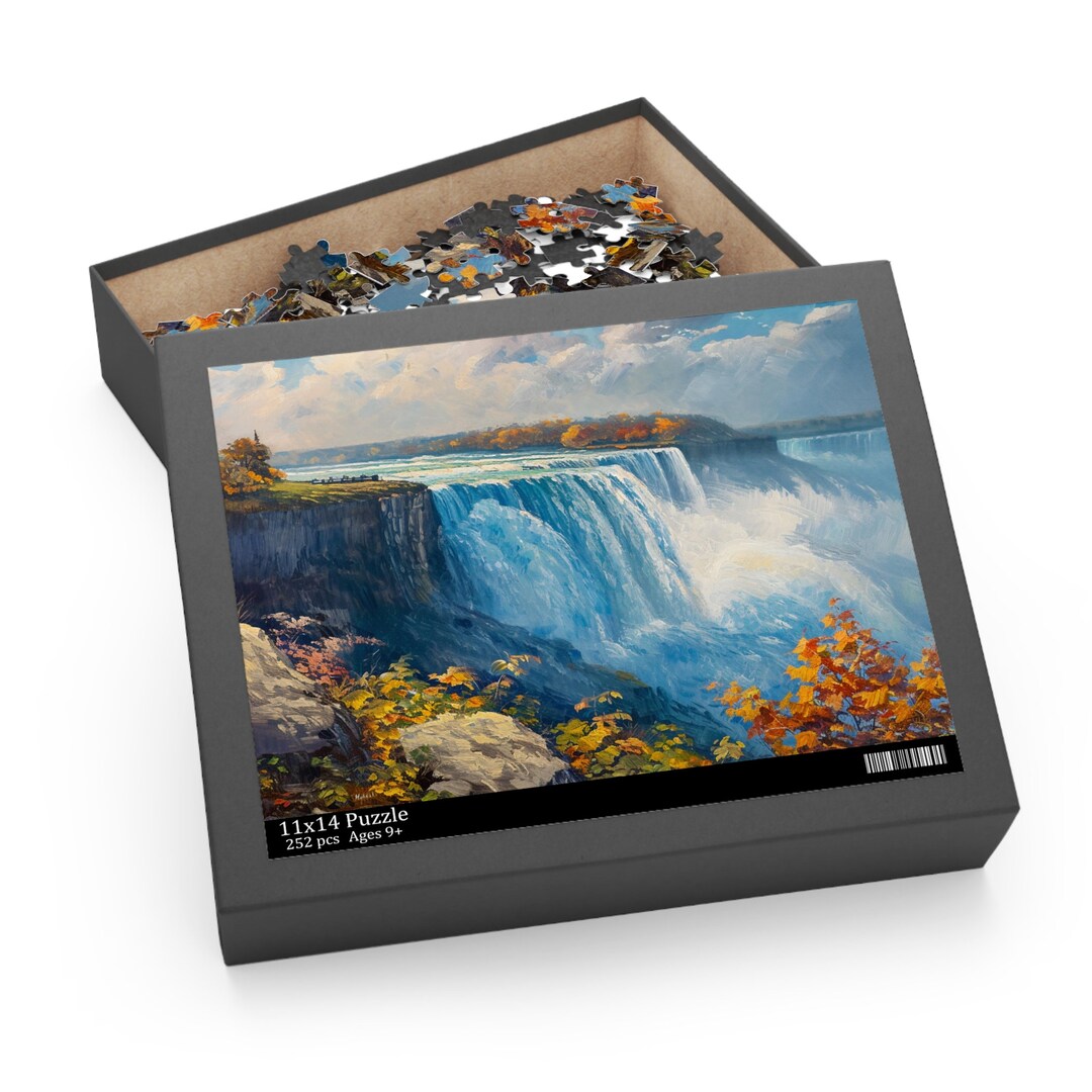 Niagara Falls Puzzle - Traditional Oil-painting Style Jigsaw, Quality ...