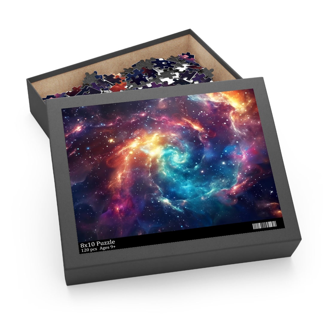 Trippy Universe Jigsaw Puzzle - High-quality Chipboard, 3 Sizes, Gift ...