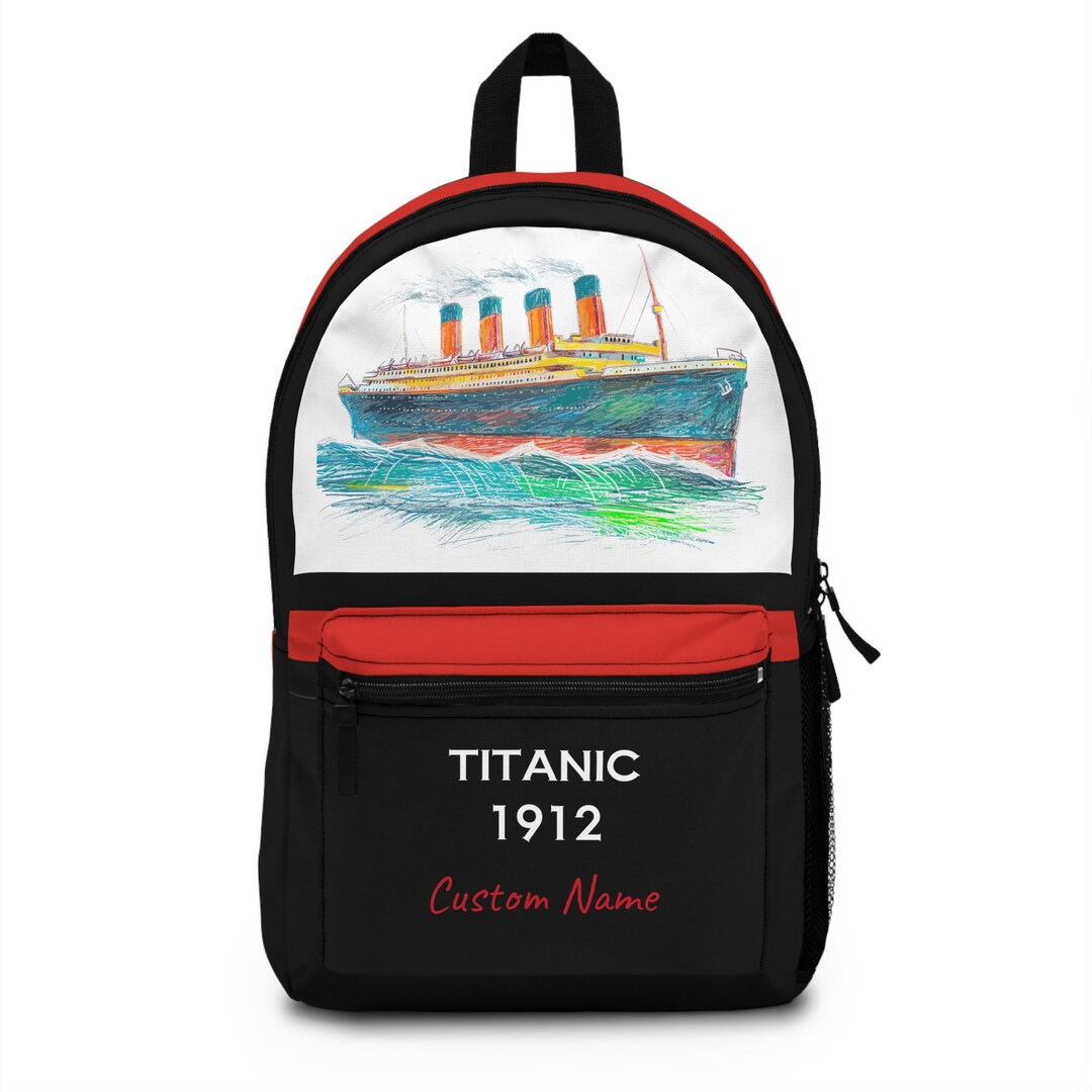 Personalized Titanic Travel Backpack - Strong & Lightweight - Water ...