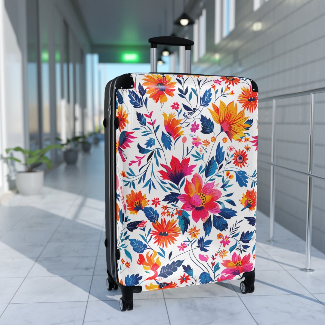 Colorful Tenango Suitcase - Stylish Travel Luggage With 360 Swivel ...