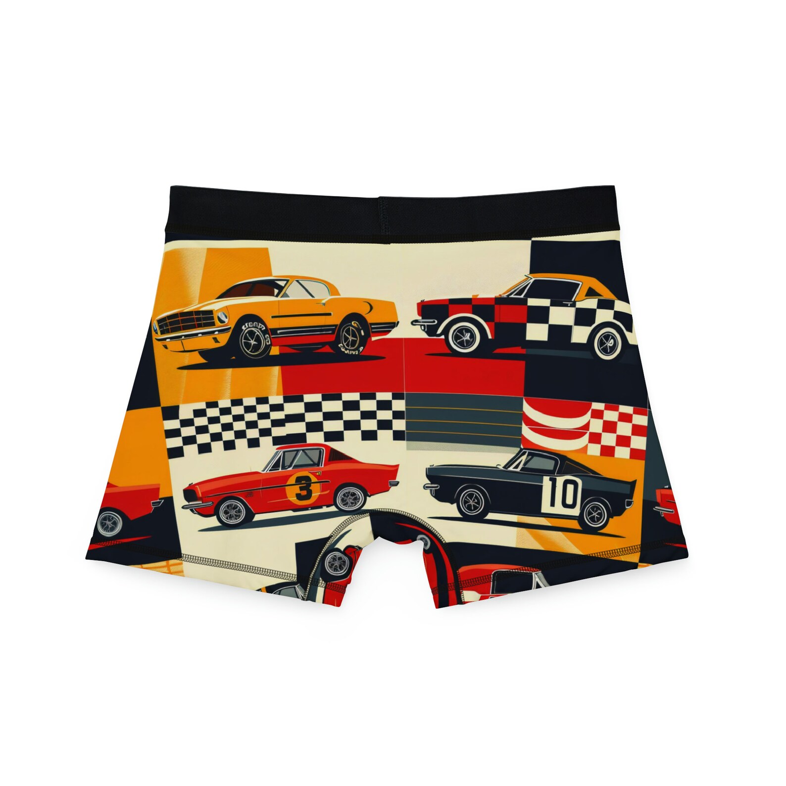 NASCAR Vintage Men's Boxers - Stretchy & Soft Polyester-spandex Blend ...