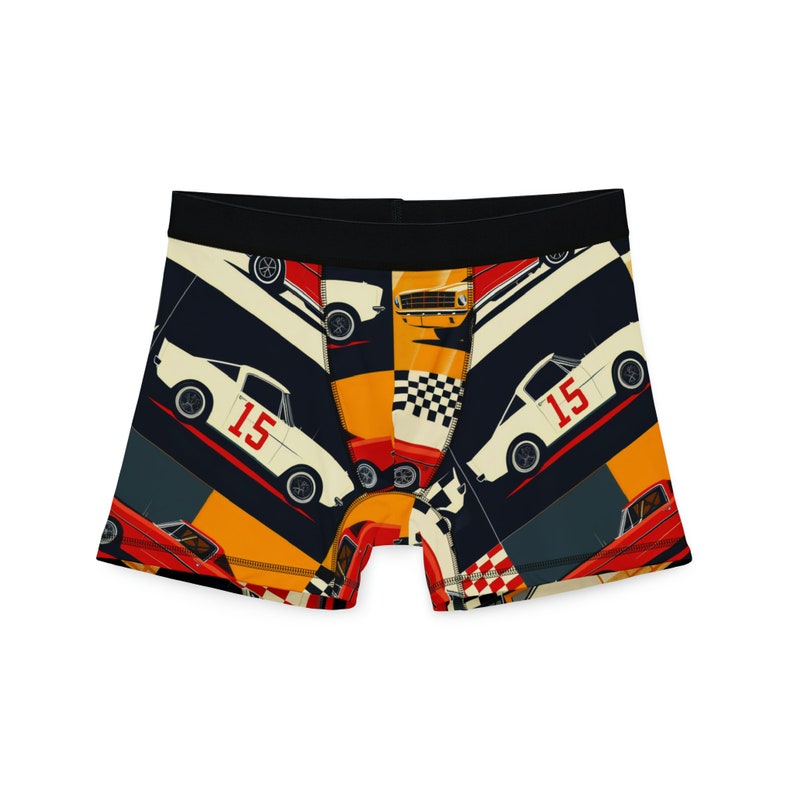 NASCAR Vintage Men's Boxers - Stretchy & Soft Polyester-spandex Blend ...