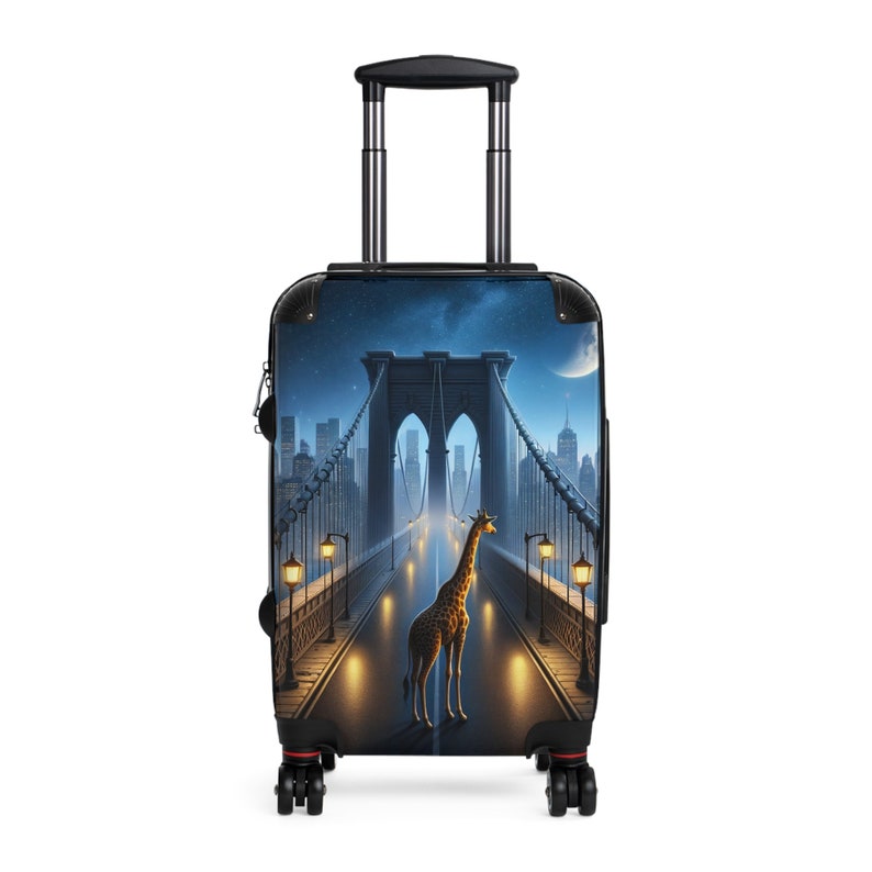 Giraffe City Night Bridge Suitcase - Stylish Travel Luggage - Etsy