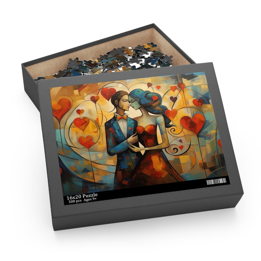 Valentine's Day Romantic Jigsaw Puzzle - High-quality Chipboard, 3 ...