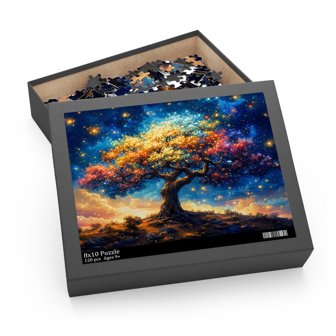 Tree of Life Jigsaw Puzzle - High-quality Chipboard Puzzle in 3 Sizes ...