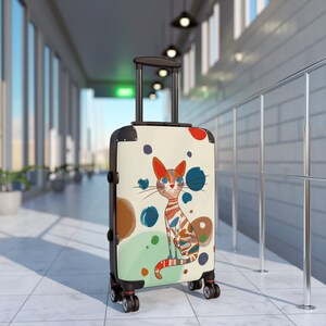 Cartoon Cat Suitcase - Stylish Travel Companion for Cat Lovers - Etsy