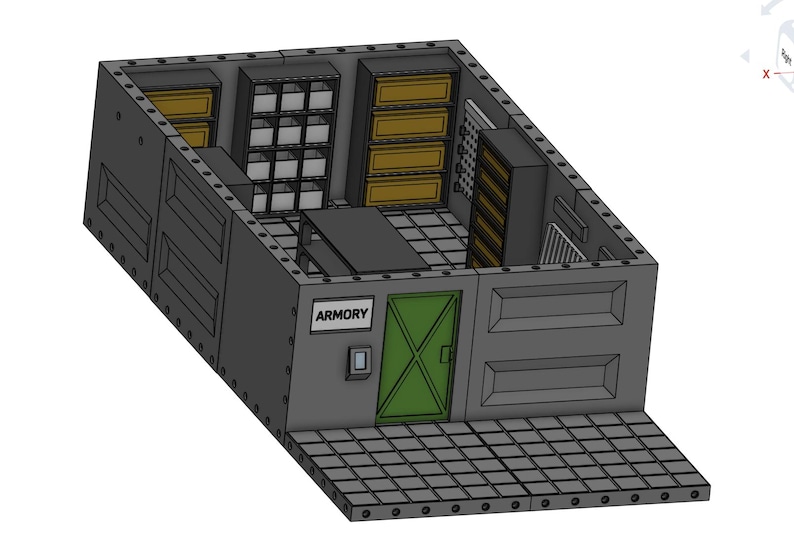 1:18 Scale Walk-in Armory STL File Set - Etsy