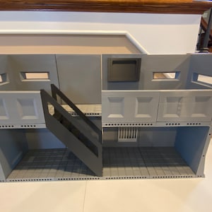 1:12 Scale Modular External Wall System for Extending GI Joe Base STL ...