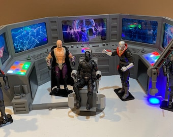 1:12 Scale Cobra Command Station GI Joe Diorama Detolf Action Figure ...
