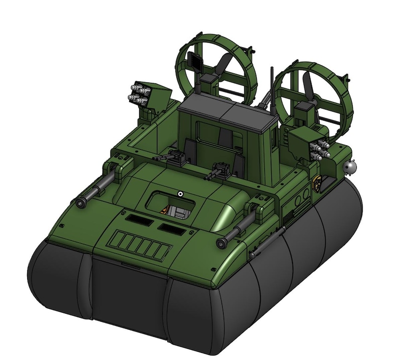 1:12 Scale Custom Whale Hovercraft STL Files - Etsy