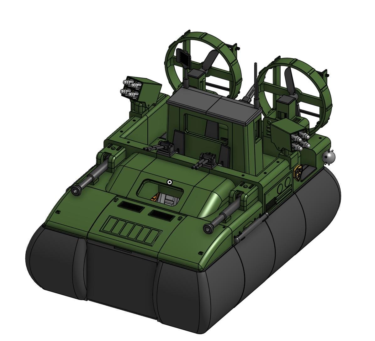 1:12 Scale Custom Whale Hovercraft STL Files - Etsy