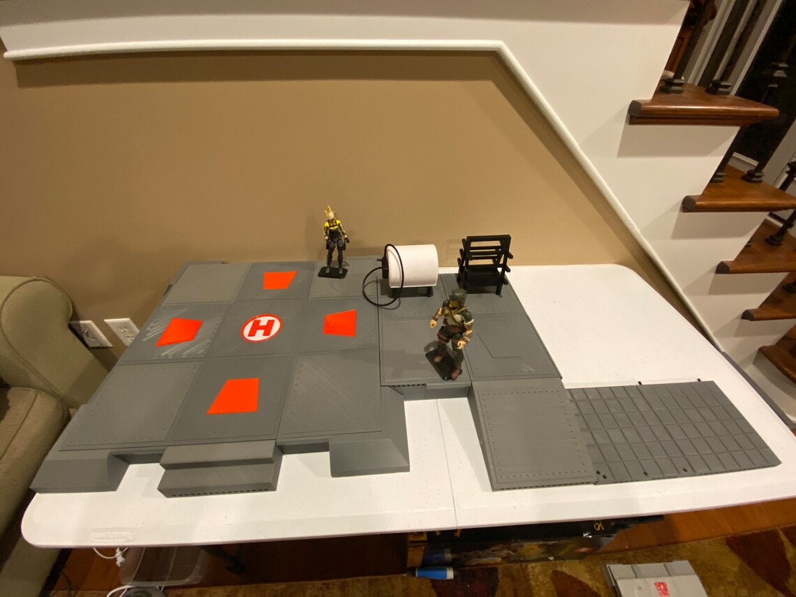 1:12 Scale '83 HQ Helipad With Expansions STL Files - Etsy