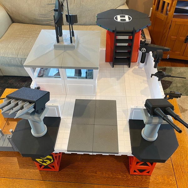 1:12 Scale Modular External Wall System for Extending GI Joe Base STL ...