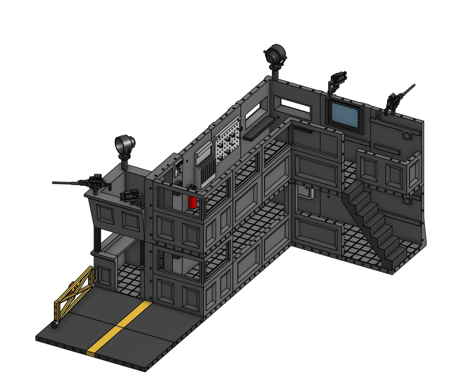 1:12 Scale Checkpoint Station STL Files - Etsy