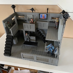 1:12 Scale Modular External Wall System for Extending GI Joe Base STL ...