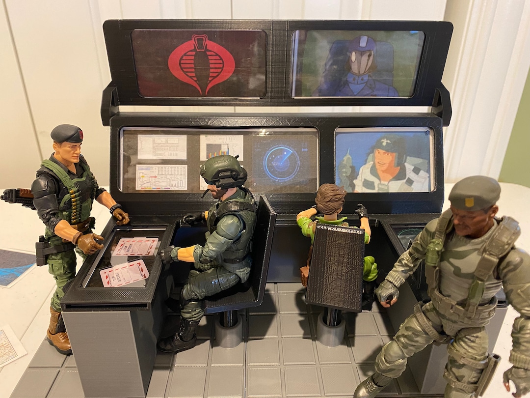 1:12 Scale '83 GI JOE HQ Comms Center Playset Stl Files - Etsy