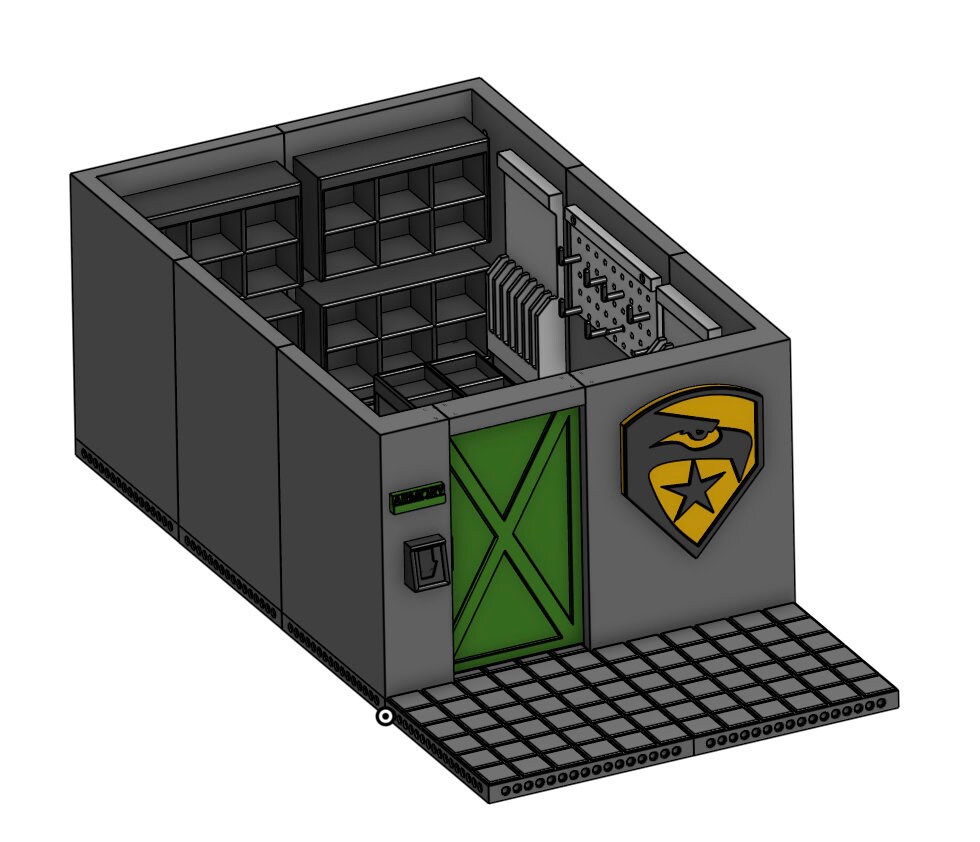 1:12 Scale Walk-in Armory Accessory Set for '83 HQ STL Files - Etsy