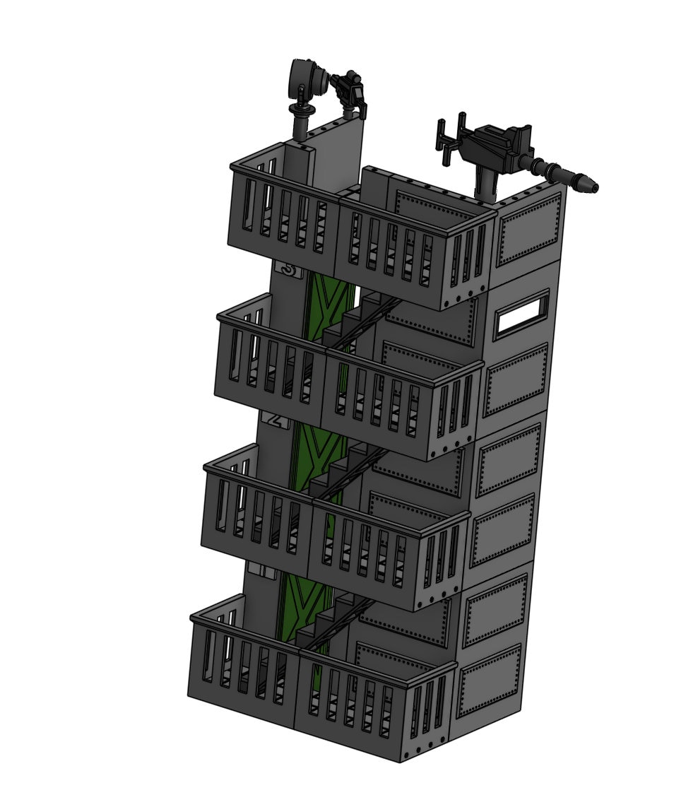 1:12 Scale Towers & Balconies Expansion for '83 Joe HQ - Etsy