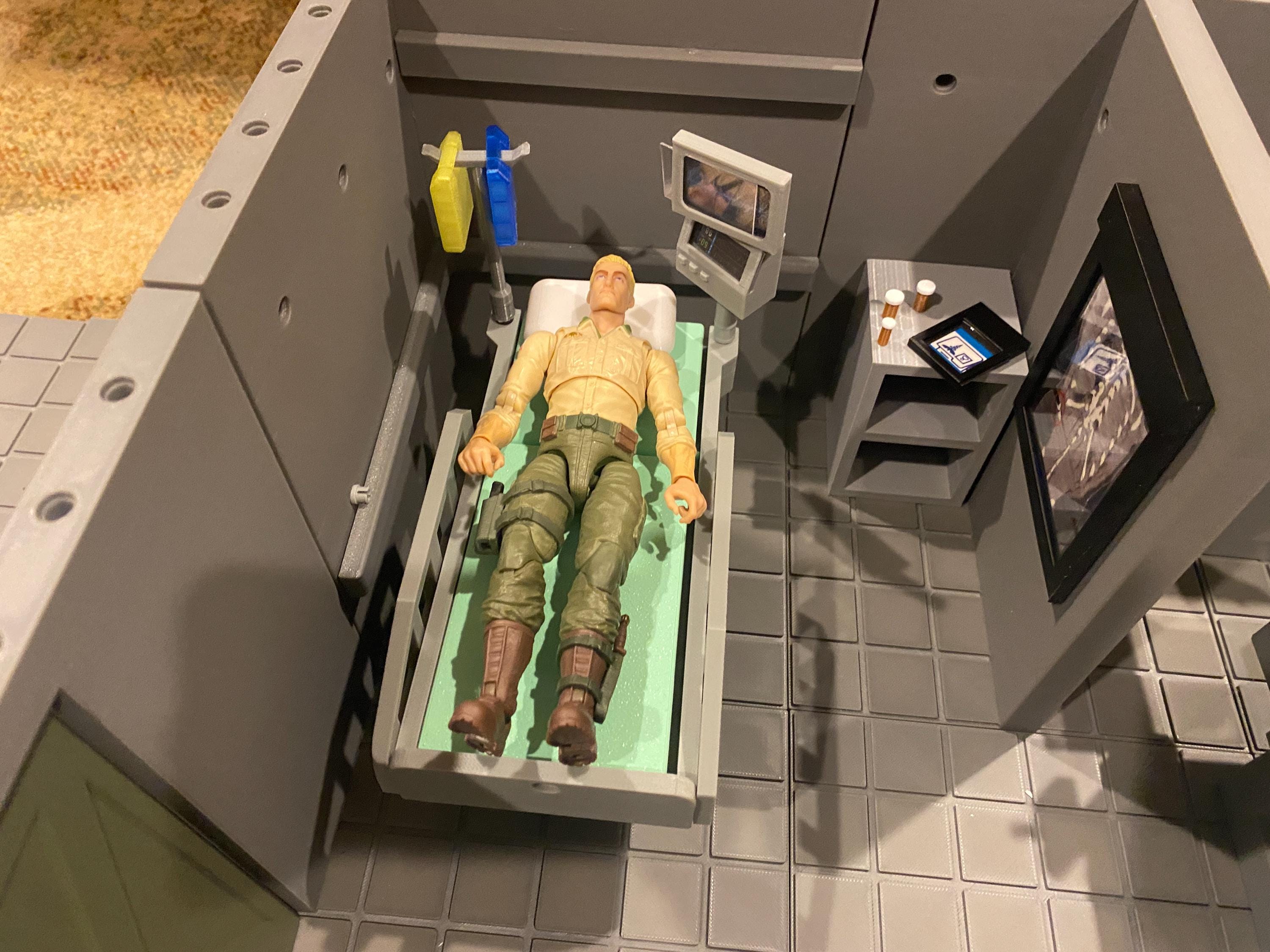 1:12 Scale Modular HQ Expansion. Med Center STL Files - Etsy