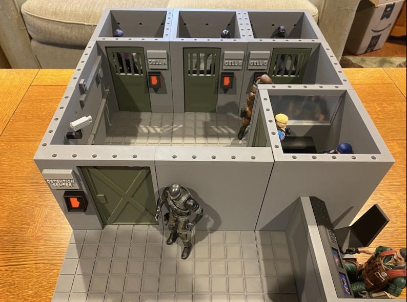 1:12 Scale Detention Center Expansion Set STL Files - Etsy