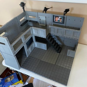 1:12 Scale Modular External Wall System for Extending GI Joe Base STL ...