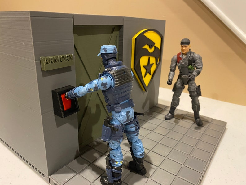 1:12 Scale Walk-in Armory Accessory Set for '83 HQ STL Files - Etsy