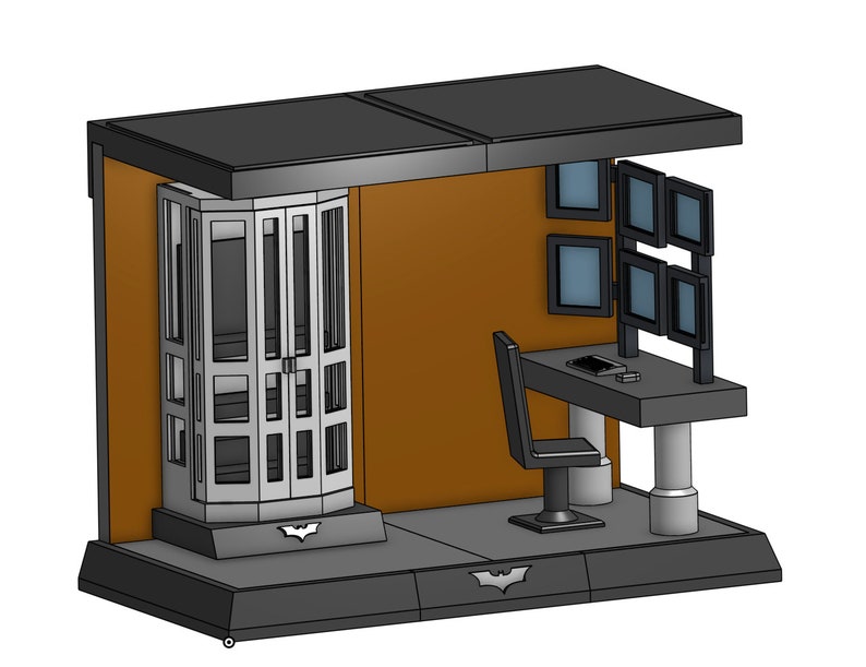 1:12 Scale Dark Knight Bat Cave Diorama STL Files - Etsy