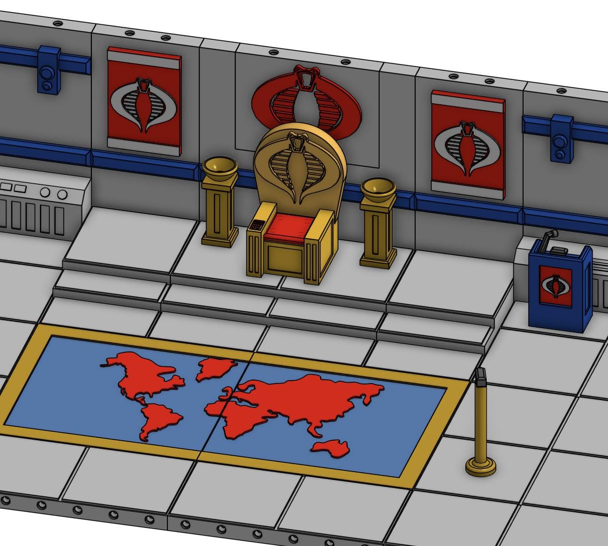 1:18 Scale Cobra Throne Room STL Files - Etsy