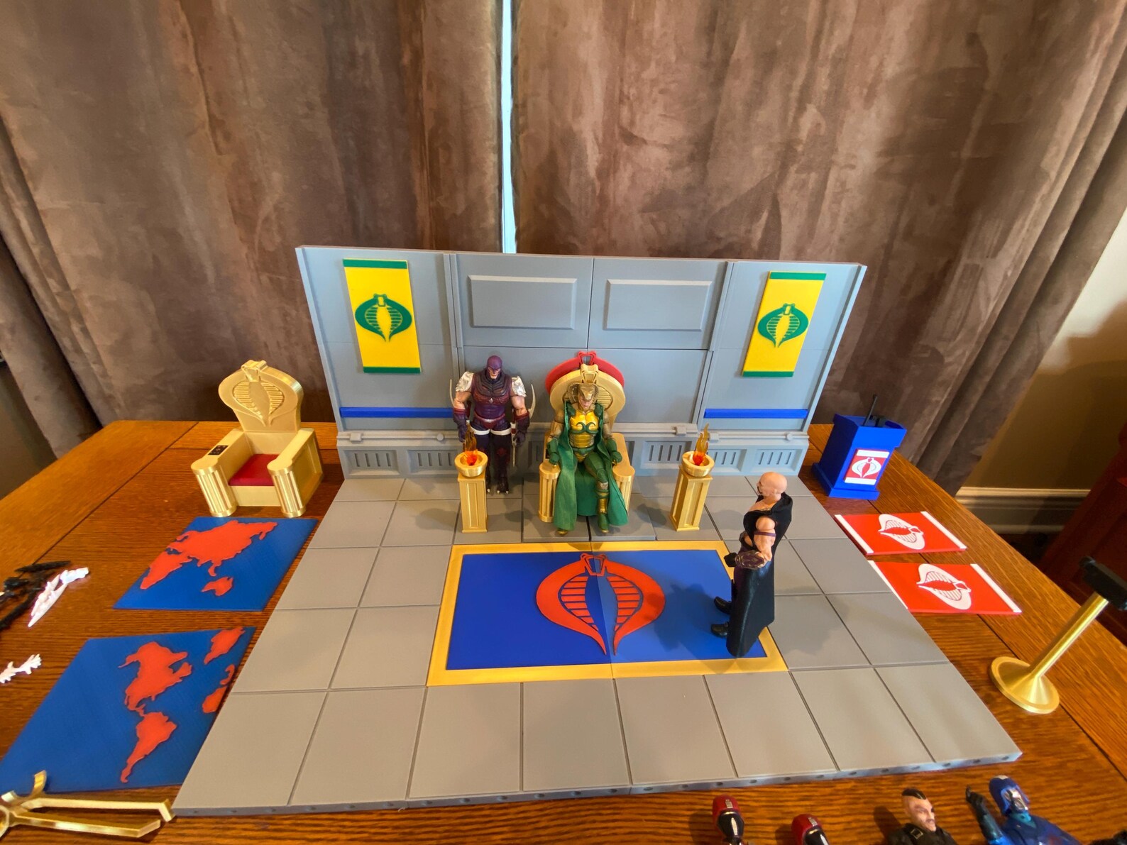 1:12 Scale Cobra Modular Throne Room Set of STL Files - Etsy