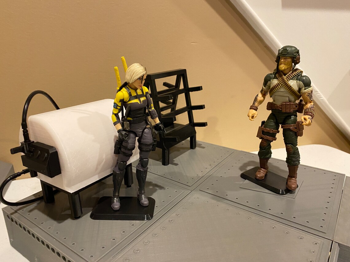 1:12 Scale '83 HQ Helipad With Expansions STL Files - Etsy