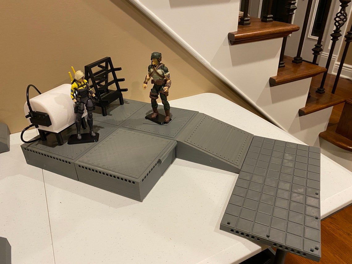 1:12 Scale '83 HQ Helipad With Expansions STL Files - Etsy