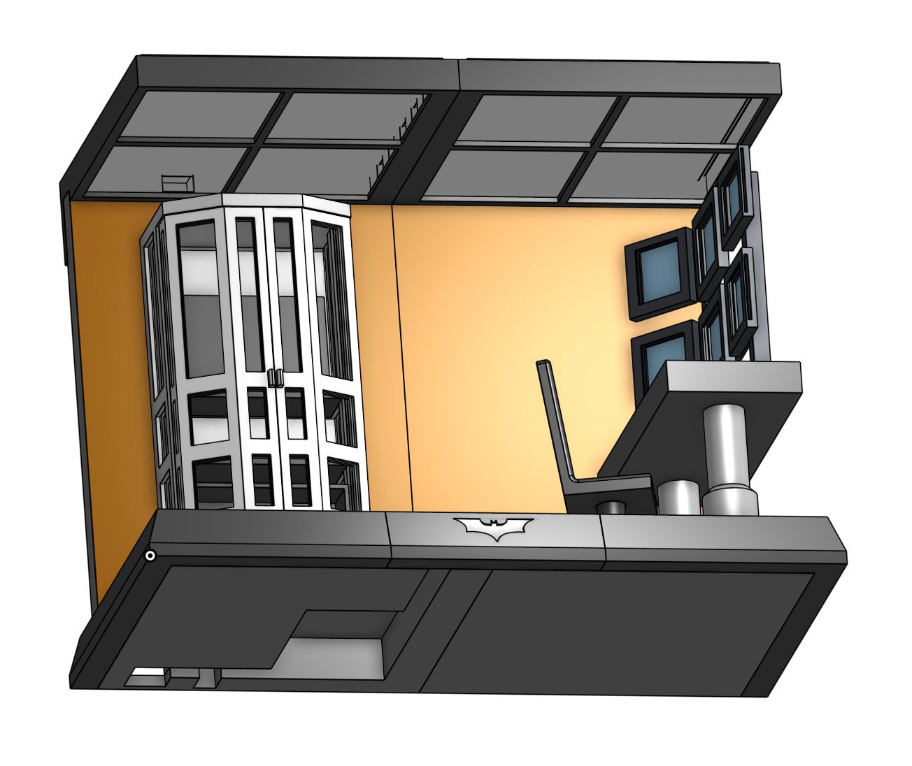 1:12 Scale Dark Knight Bat Cave Diorama STL Files - Etsy