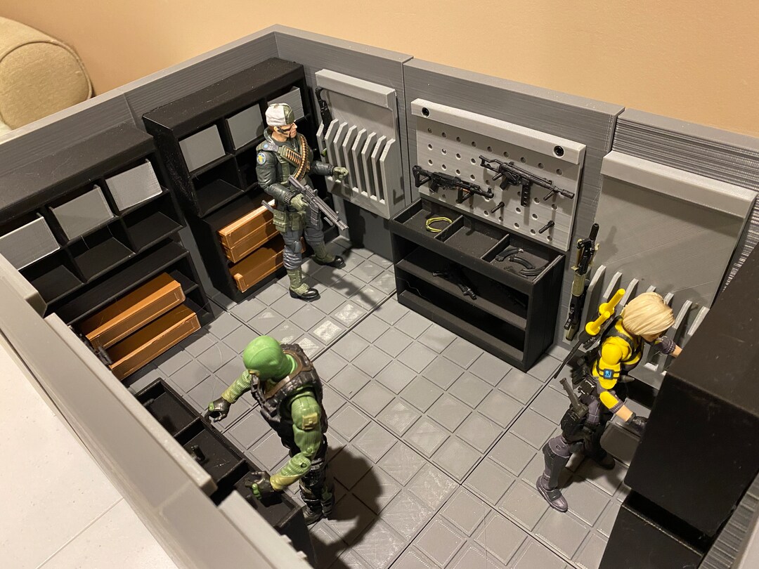 1:12 Scale Walk-in Armory Accessory Set for '83 HQ STL Files - Etsy