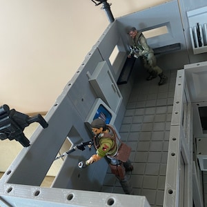 1:12 Scale Modular External Wall System for Extending GI Joe Base STL ...