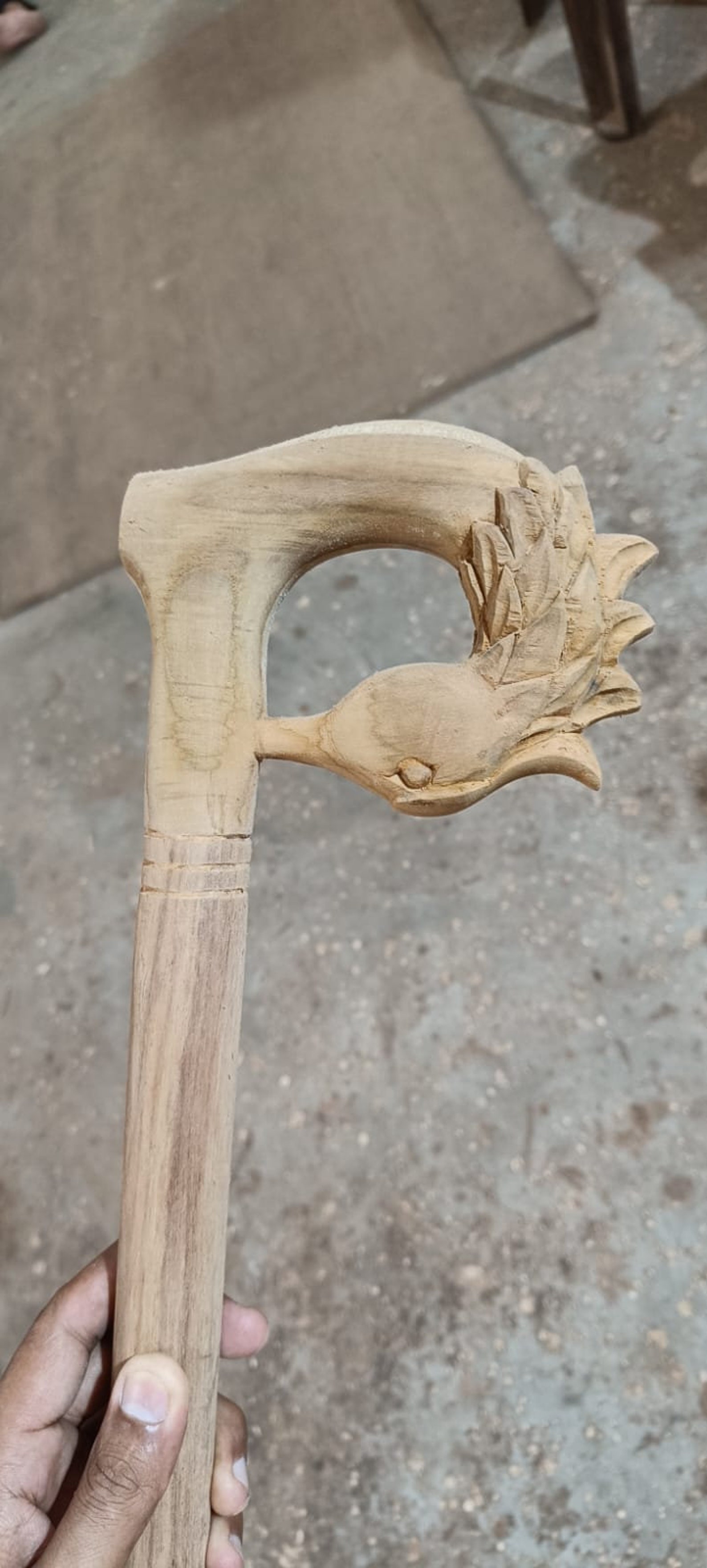 Wooden Walking Stick Wooden Designer Battakh Stick Walking Curved ...