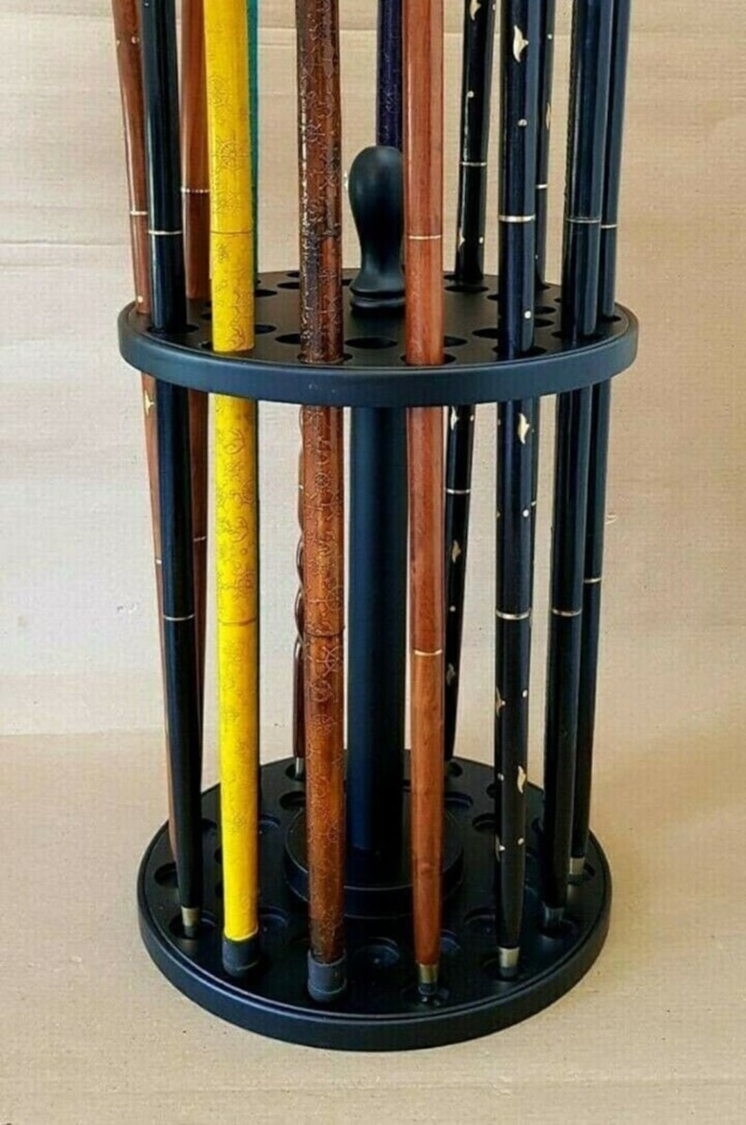 Wooden Rack Stand Handcrafted Wooden Stand for Walking Cane Sticks ...