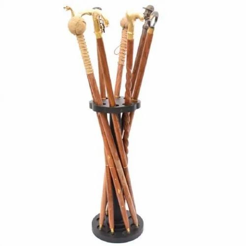Walking Stick Stand Wooden Sticks Cane Stand Stand for Walking Sticks ...