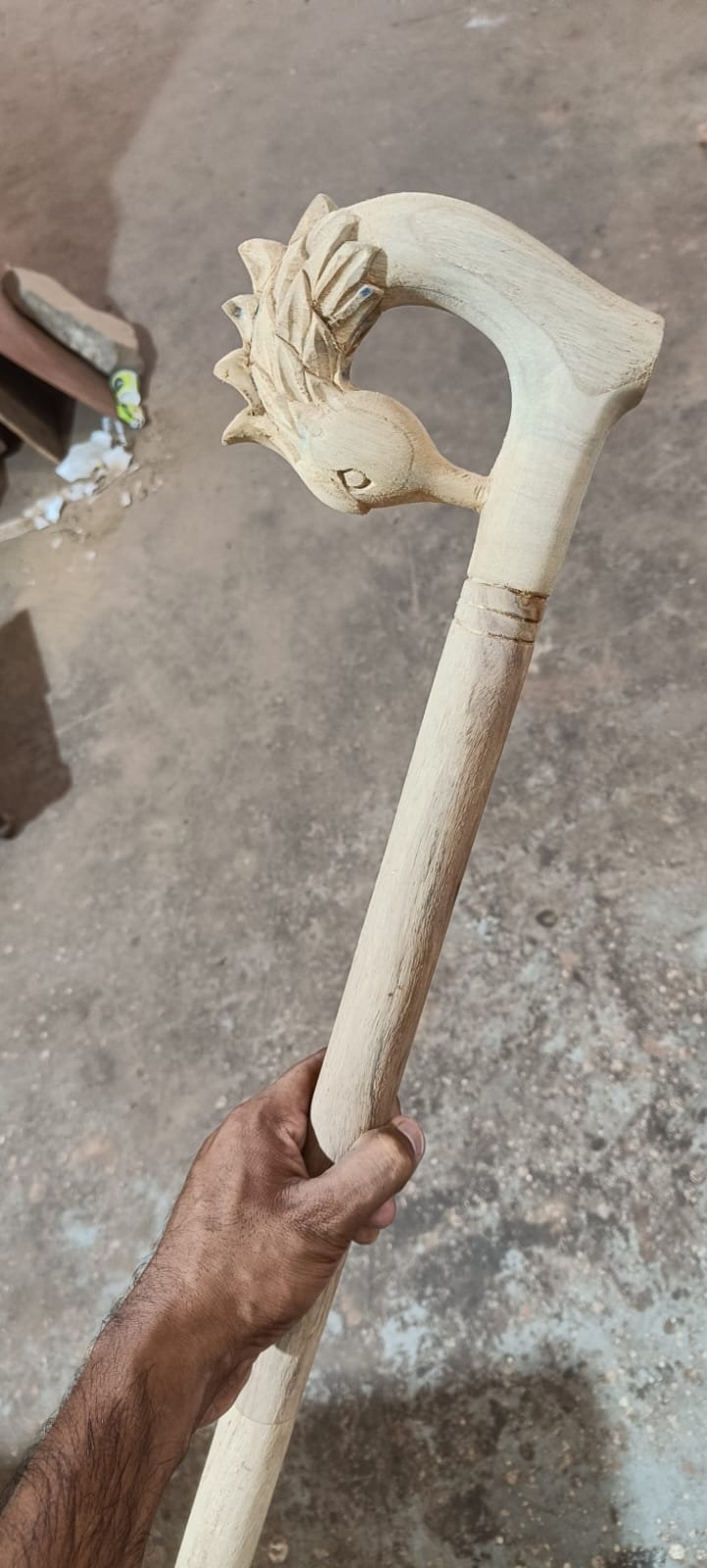 Wooden Walking Stick Wooden Designer Battakh Stick Walking Curved ...