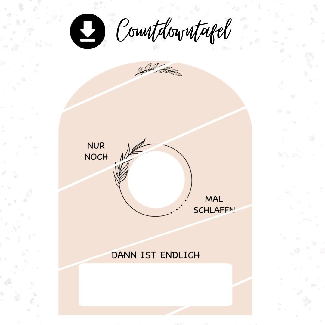 SVG File Countdown Board, Event Board - Etsy