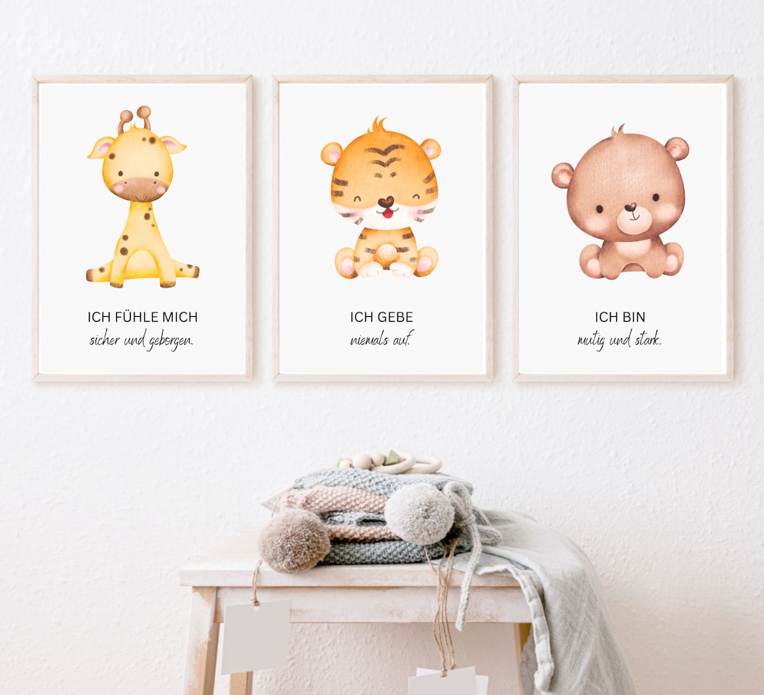 Set of 3 Affirmation Posters Watercolor, PDF File, Direct Download ...
