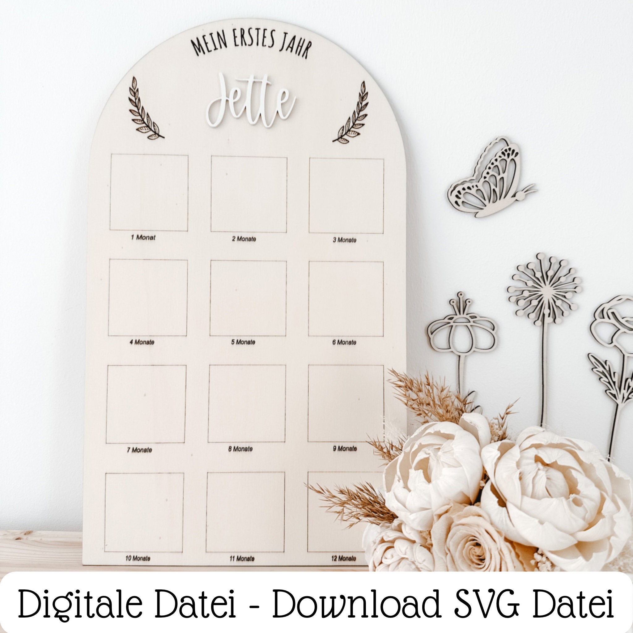 SVG File My First Year SVG File Milestone Board Milestone - Etsy