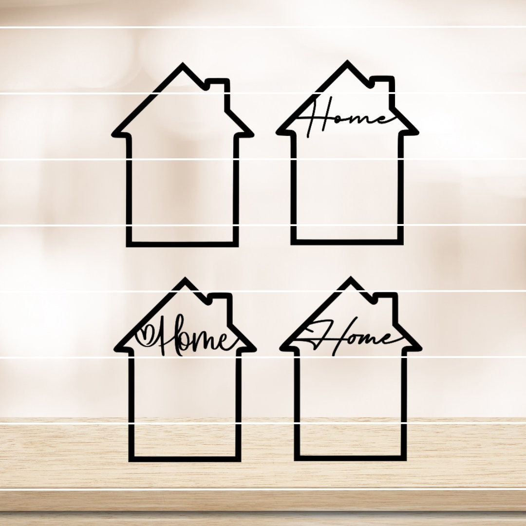 SVG File Including Commercial License House Home Neutral in 4 Variants ...