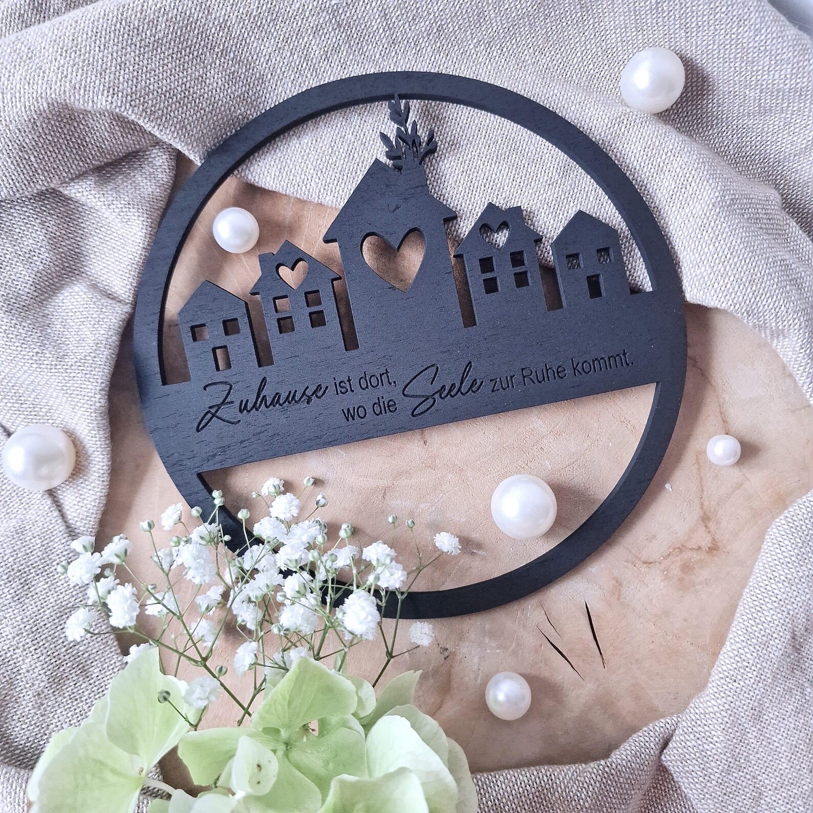 SVG File Including Commercial License Loop/wreath With Houses, House ...