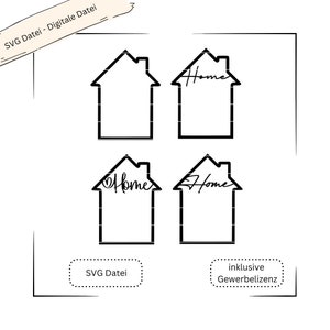 SVG File Including Commercial License House Home Neutral in 4 Variants ...