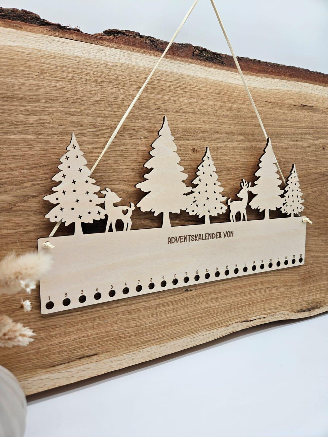 SVG Advent Calendar Forest Landscape, Deer, Trees, Forest, Advent ...