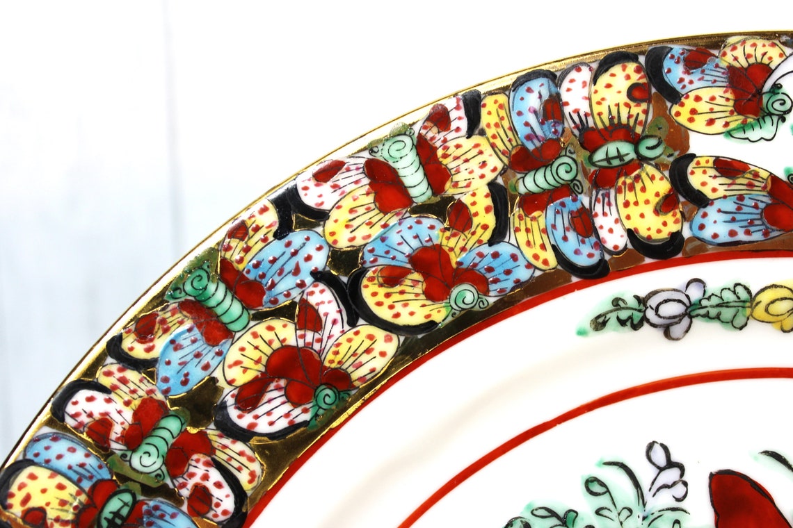 Vintage Thousand Butterflies Plate Singapore Chartsworth PTE Ltd ...