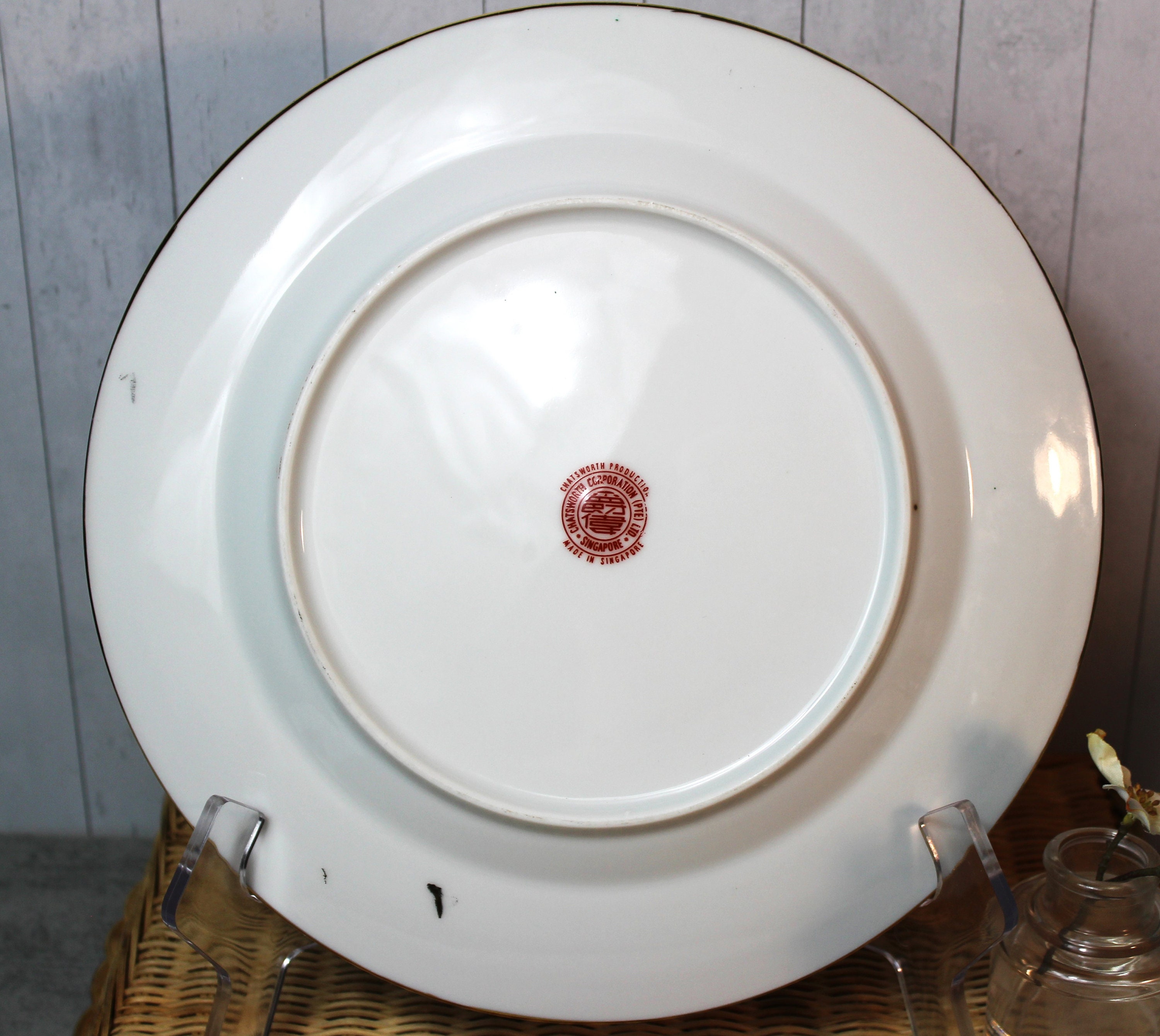Vintage Thousand Butterflies Plate Singapore Chartsworth PTE Ltd ...